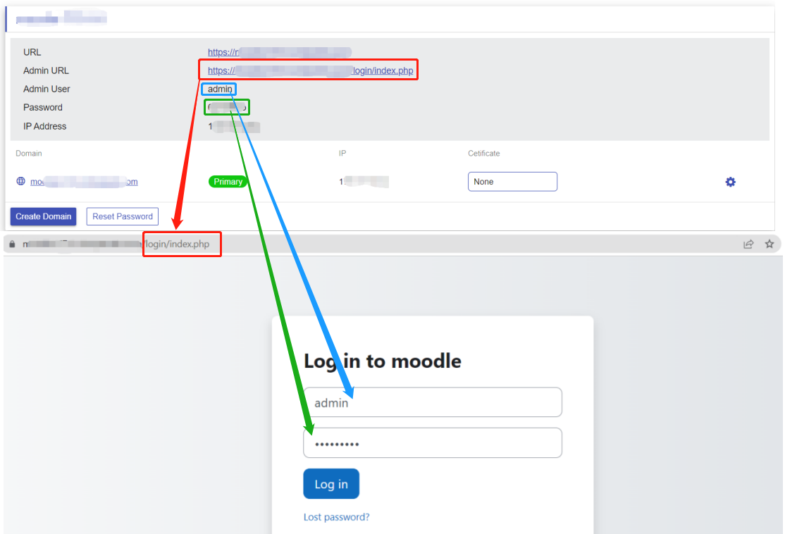 Logging in to Moodle Admin Dashboard · GitBook